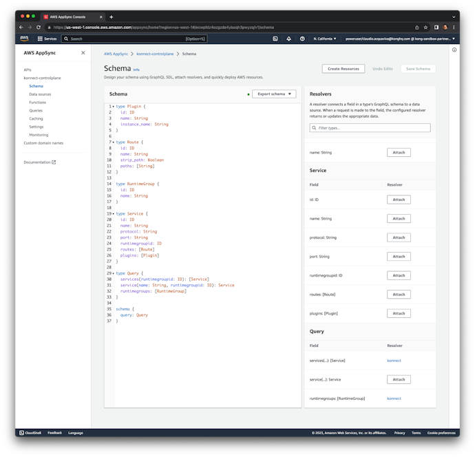 Kong Konnect RESTful Admin APIs + AWS AppSync GraphQL Services | Kong Inc.