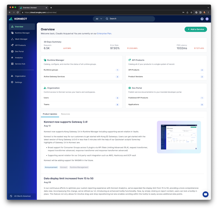 Kong Konnect RESTful Admin APIs + AWS AppSync GraphQL Services | Kong Inc.