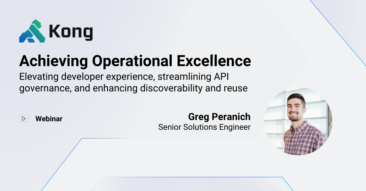 Achieving Operational Excellence: Elevating developer experience ...