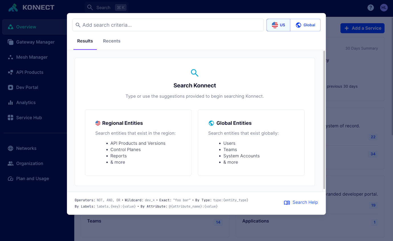 Navigating Kong Konnect Is Easier with Revamped Search Bar | Kong Inc.