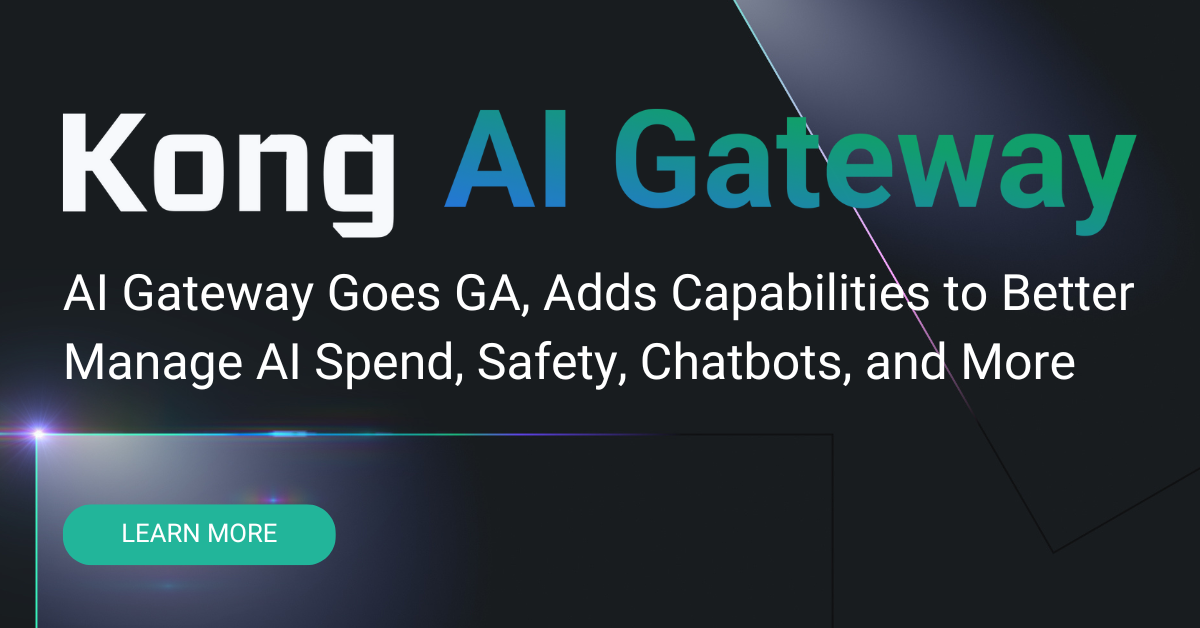Kong AI Gateway Goes GA, New Capabilities Added | Kong Inc.