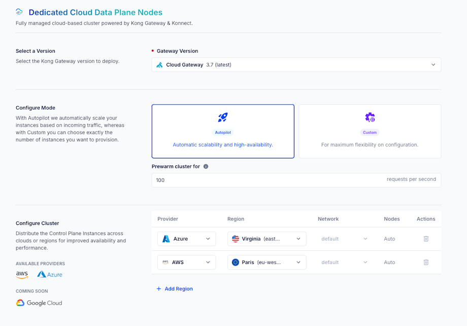 Kong Konnect Dedicated Cloud Gateways Add Azure Support | Kong Inc.