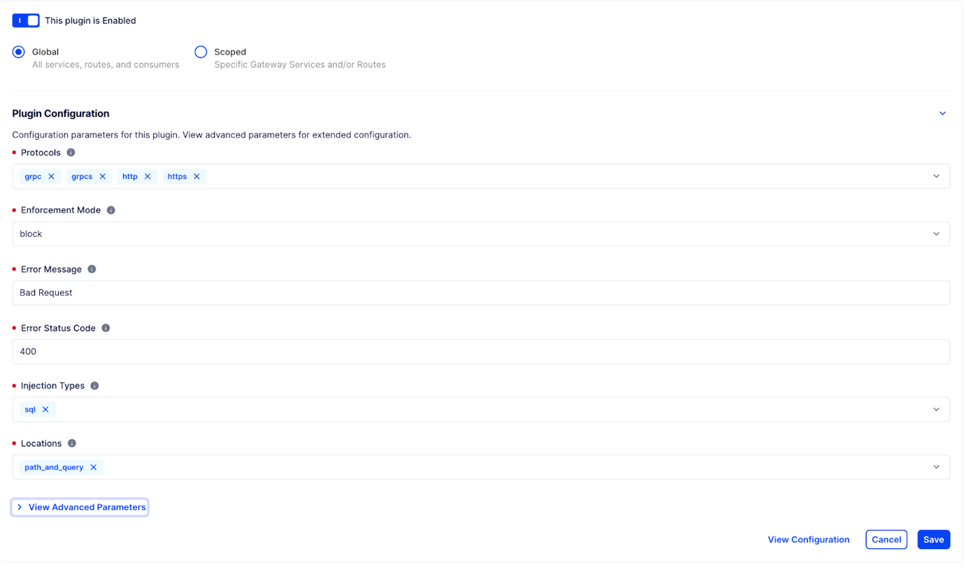 Protect APIs Against Injection Attacks with Content Inspection | Kong Inc.
