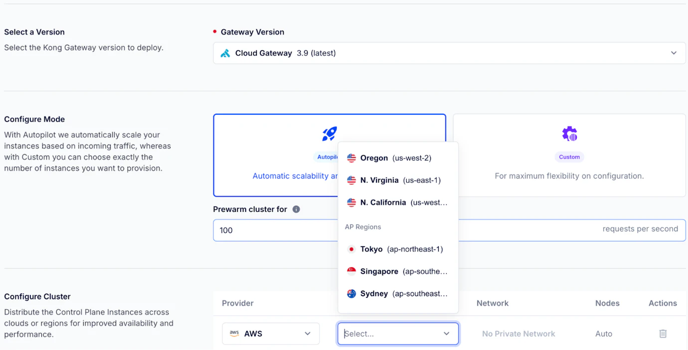 Kong GCP Cloud Gateways (Beta) | Multi-Cloud API Management | Kong Inc.
