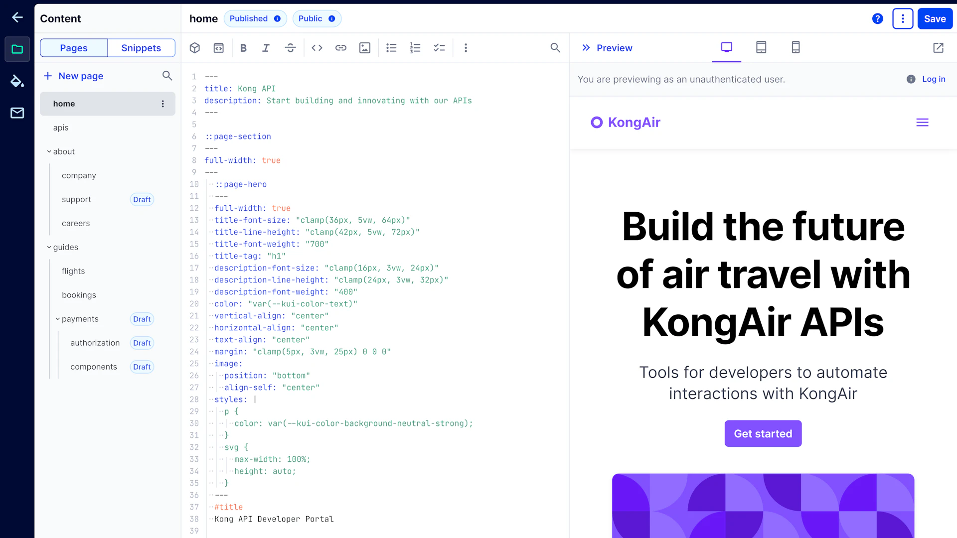 Developer Portal for APIs and Agents | Kong Inc.