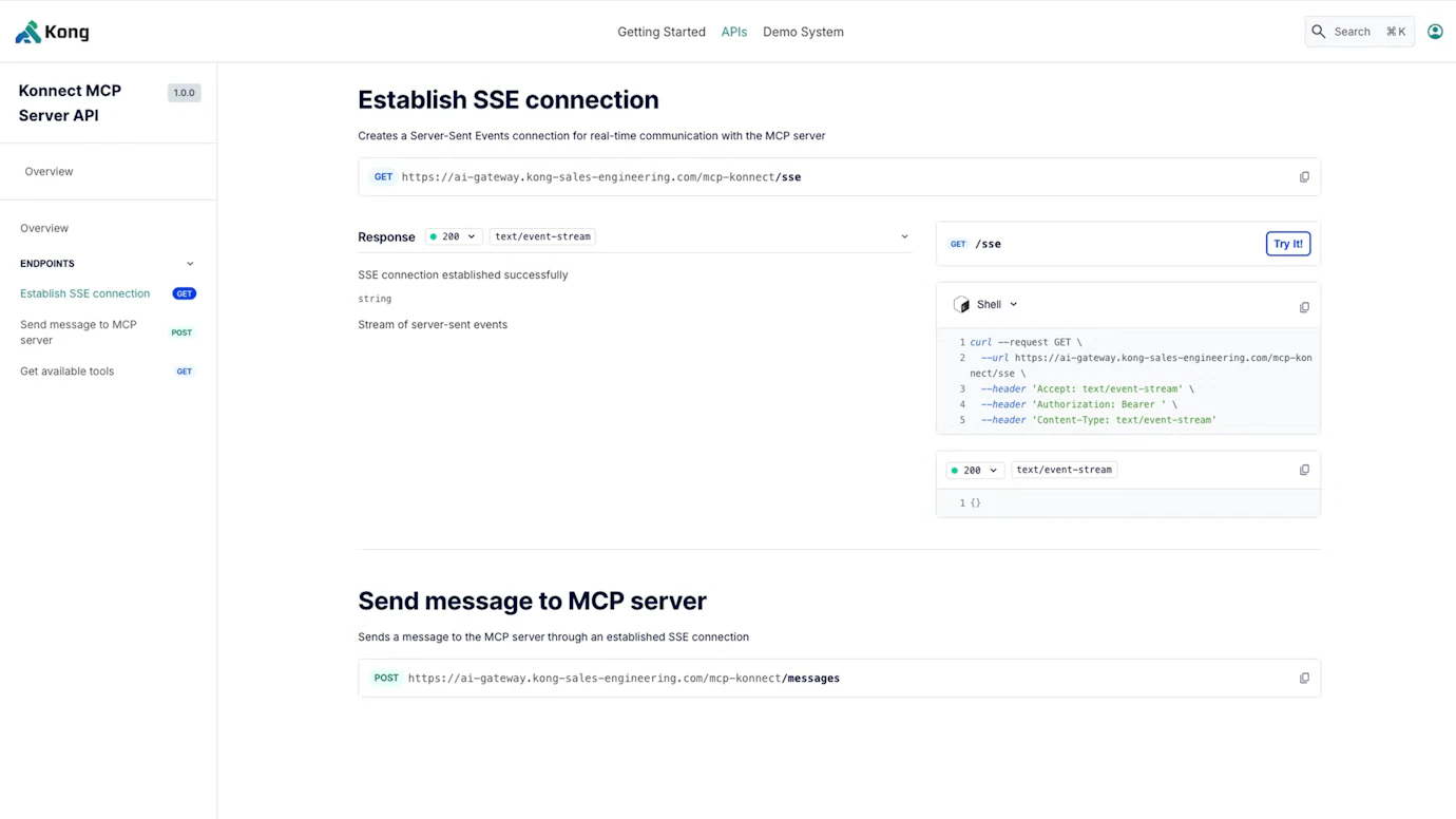 API Platform for Model Context Protocol (MCP) Governance | Kong Inc.